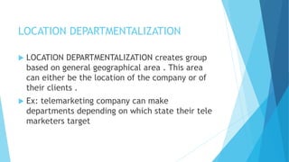 DEFINITION & TYPES.pptx of departments | PPT
