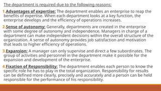 Departmentation is a part of the organisation process.pptx