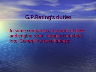 VARIOUS DEPARTMENTS AND ORGANIZATION IN SHIPS | PPT