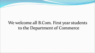 department of commerce - ppt.ppt | Undergraduate Education | College ...