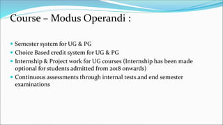 department of commerce - ppt.ppt | Undergraduate Education | College Education