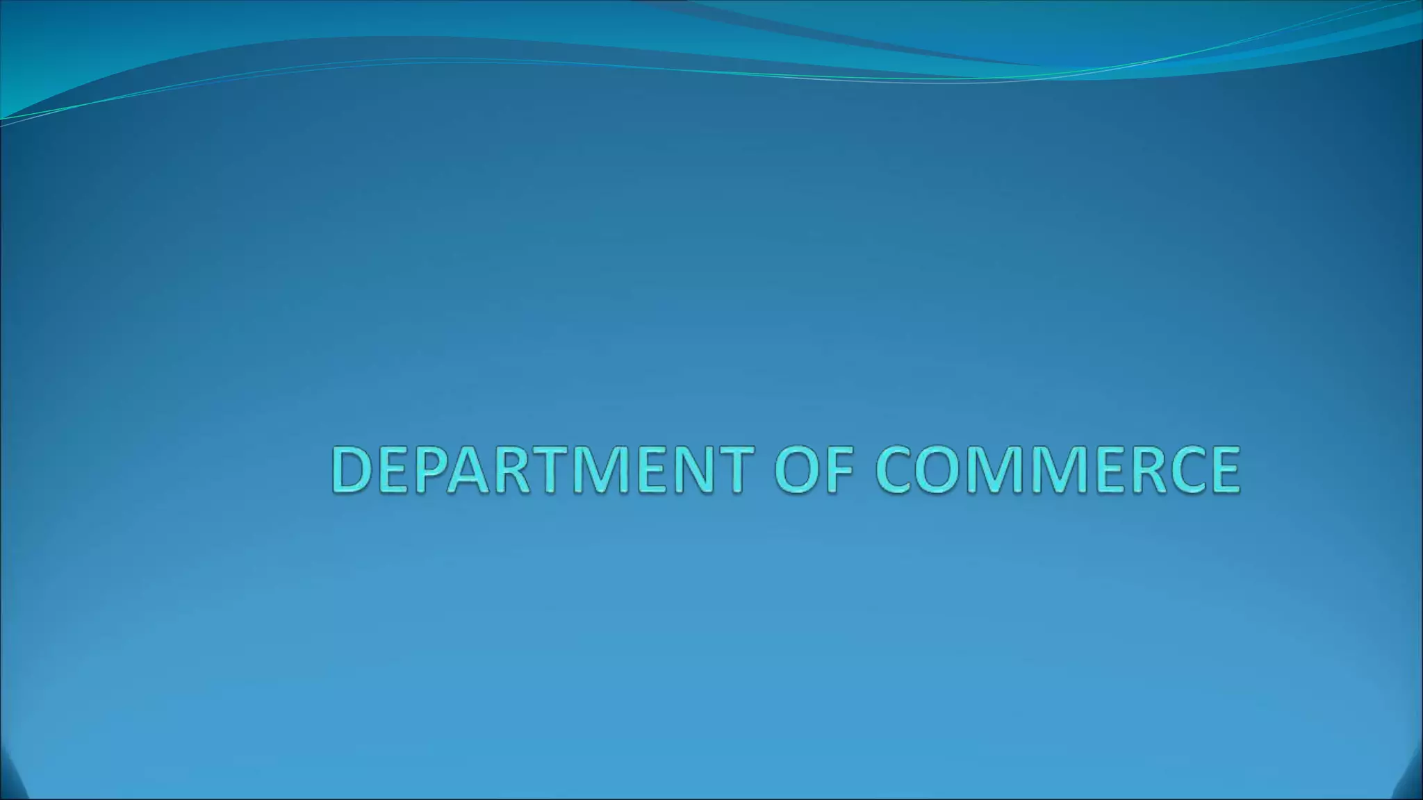 department of commerce new.ppt