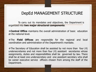 departmentofeducationdepedmanagementstructure-180516155100.pptx