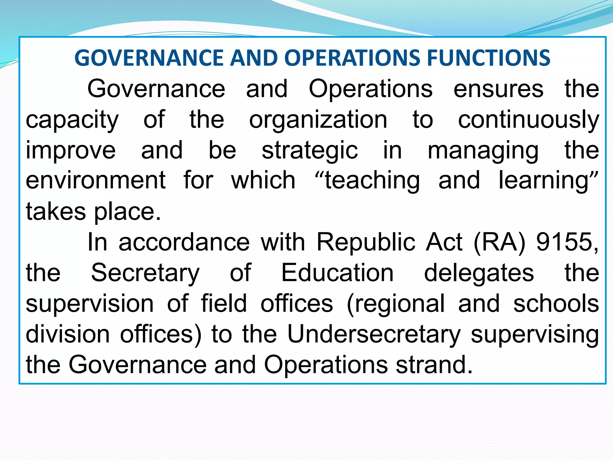 Department of Education (DepEd) Management Structure | PPTX