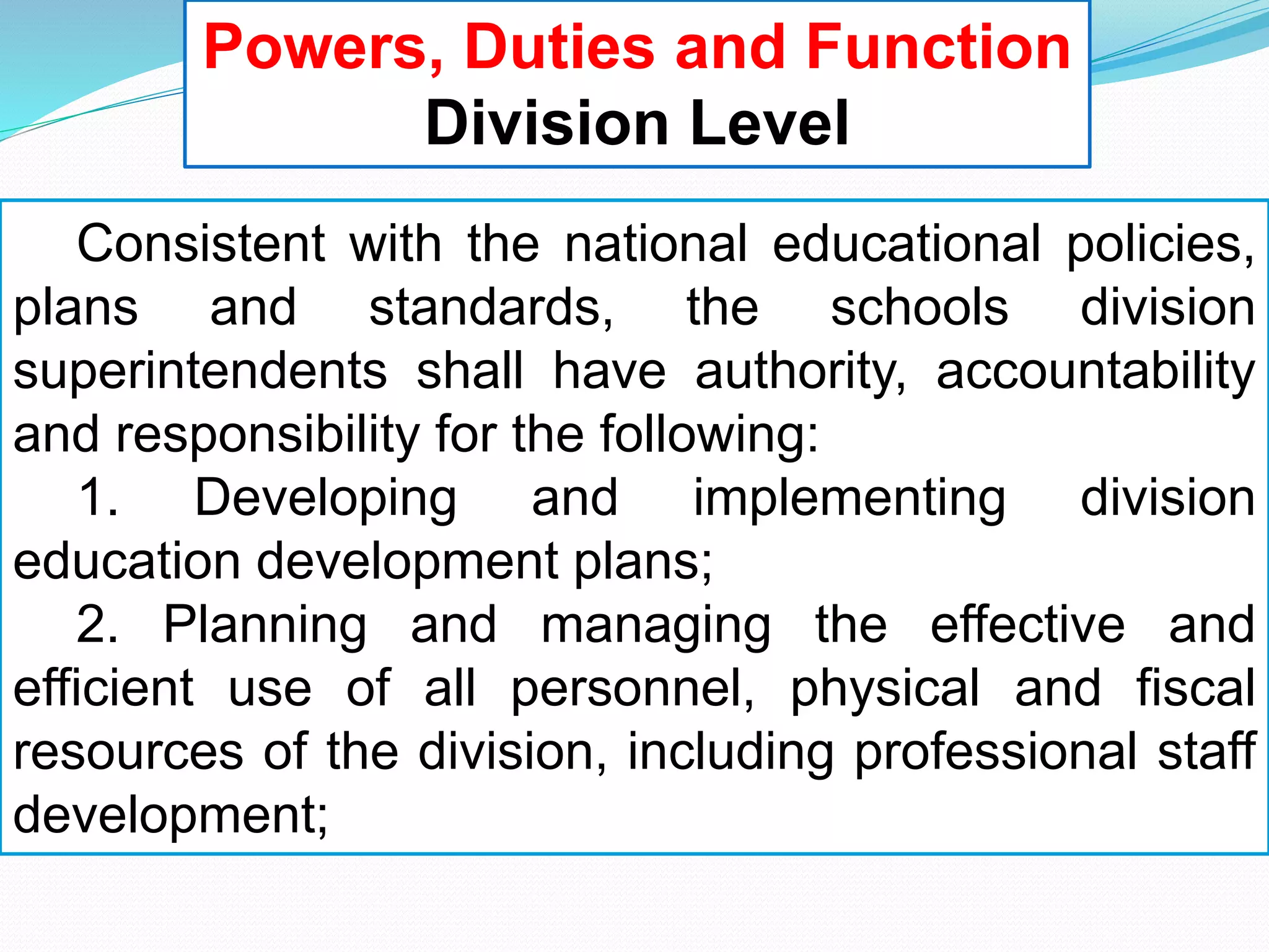 Department of Education (DepEd) Management Structure | PPTX