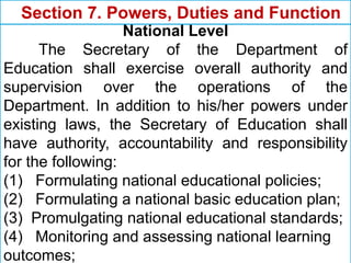Department of Education (DepEd) Management Structure | PPTX
