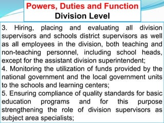 Department of Education (DepEd) Management Structure | PPTX