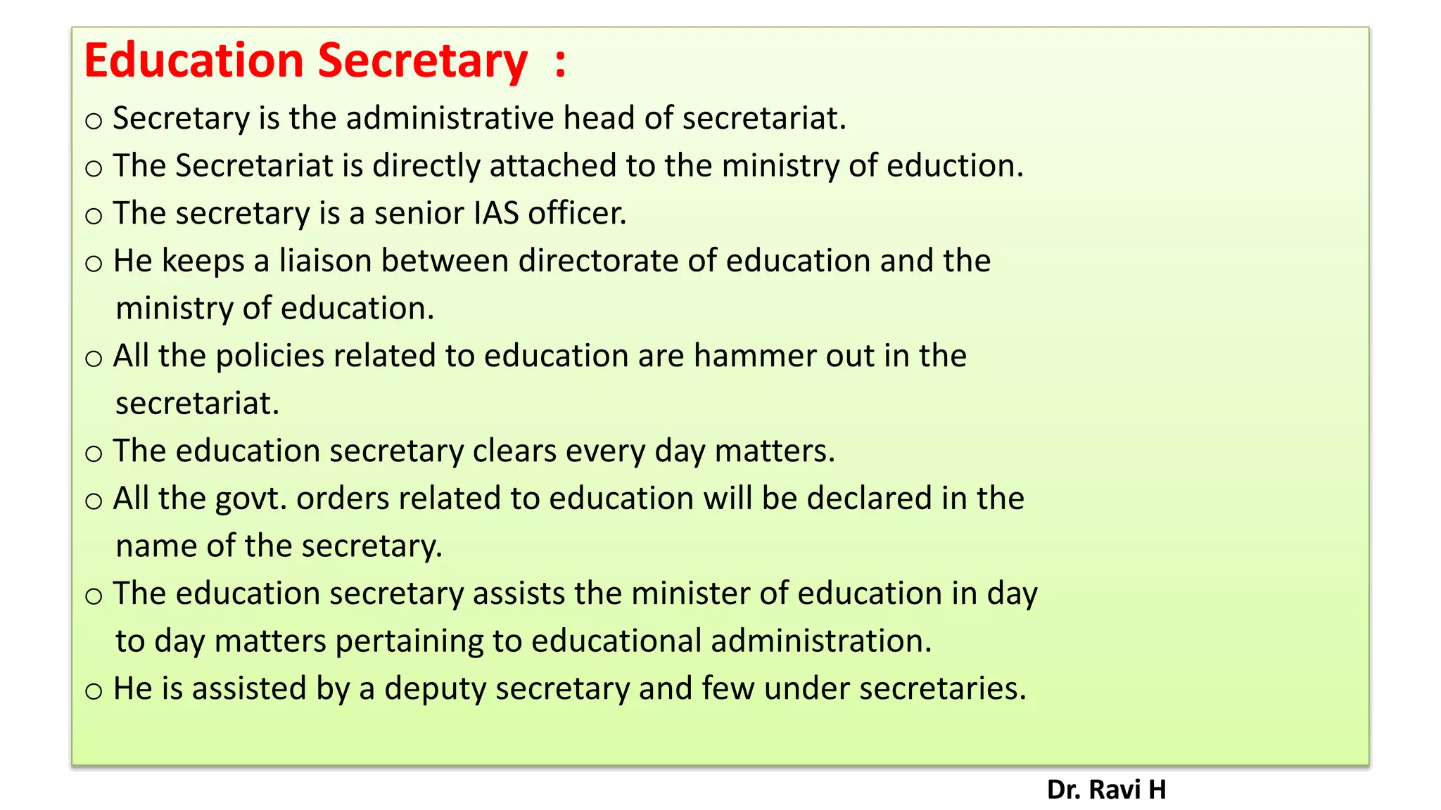 Role of Officials in Official Hierarchy of Department of Education ppt.pptx