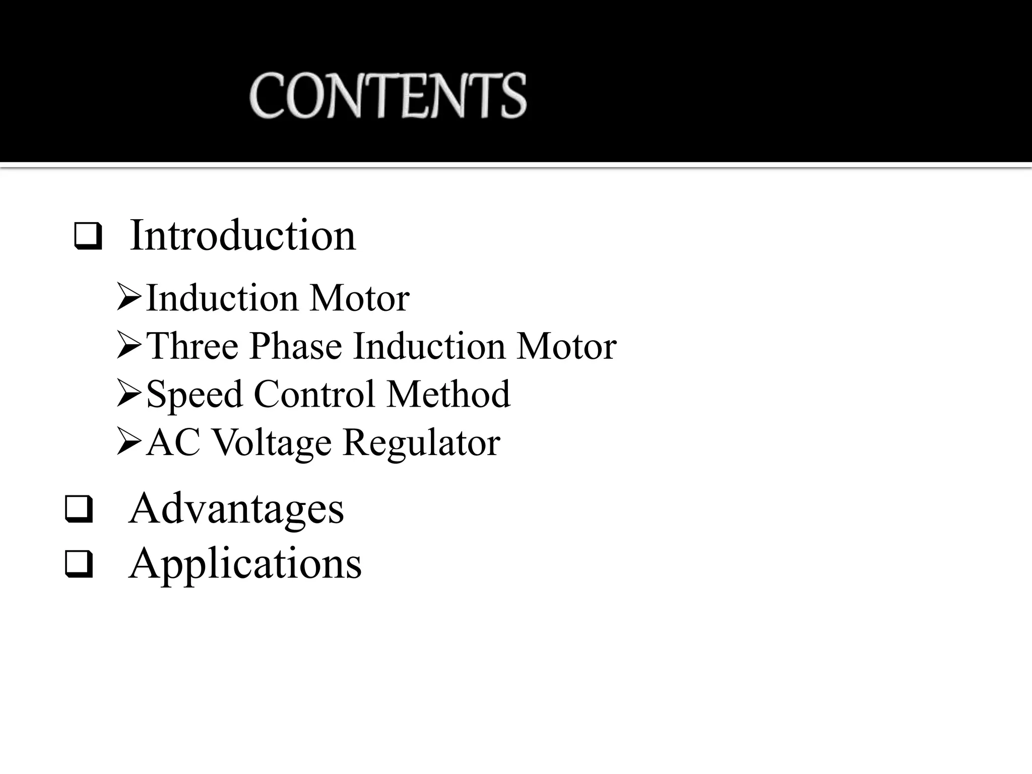 Speed control of Three phase Induction motor using AC voltage regulator ...