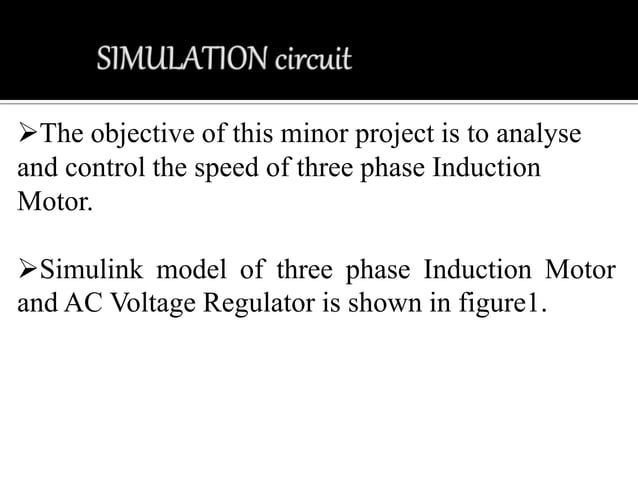 Speed Control Of Three Phase Induction Motor Using Ac Voltage Regulator