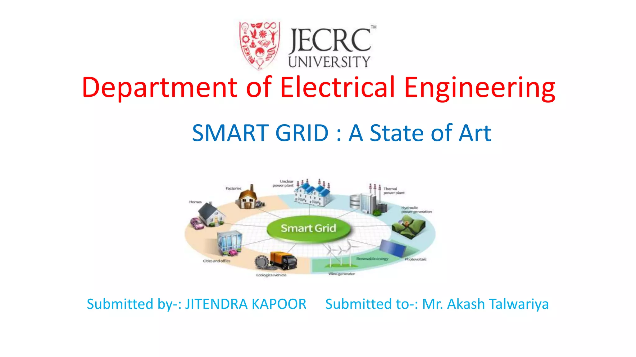 Smart Grid : A state of art | PPTX