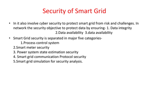Smart Grid : A state of art | PPT