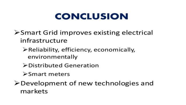 Smart Grid : A state of art | PPT