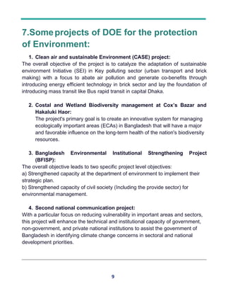 Department of environment(DOE),Bangladesh | PDF