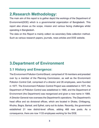 Department of environment(DOE),Bangladesh | PDF