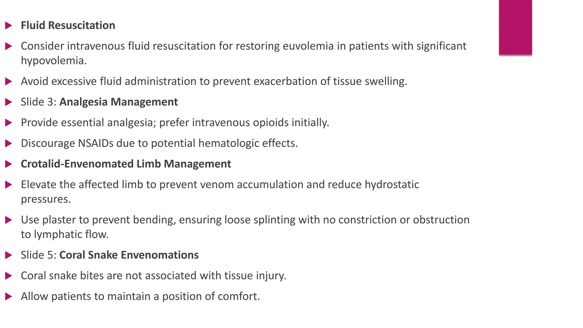 Types of Snakes bite and their management | PPT