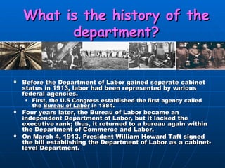Department Of Labor Presentation | PPT