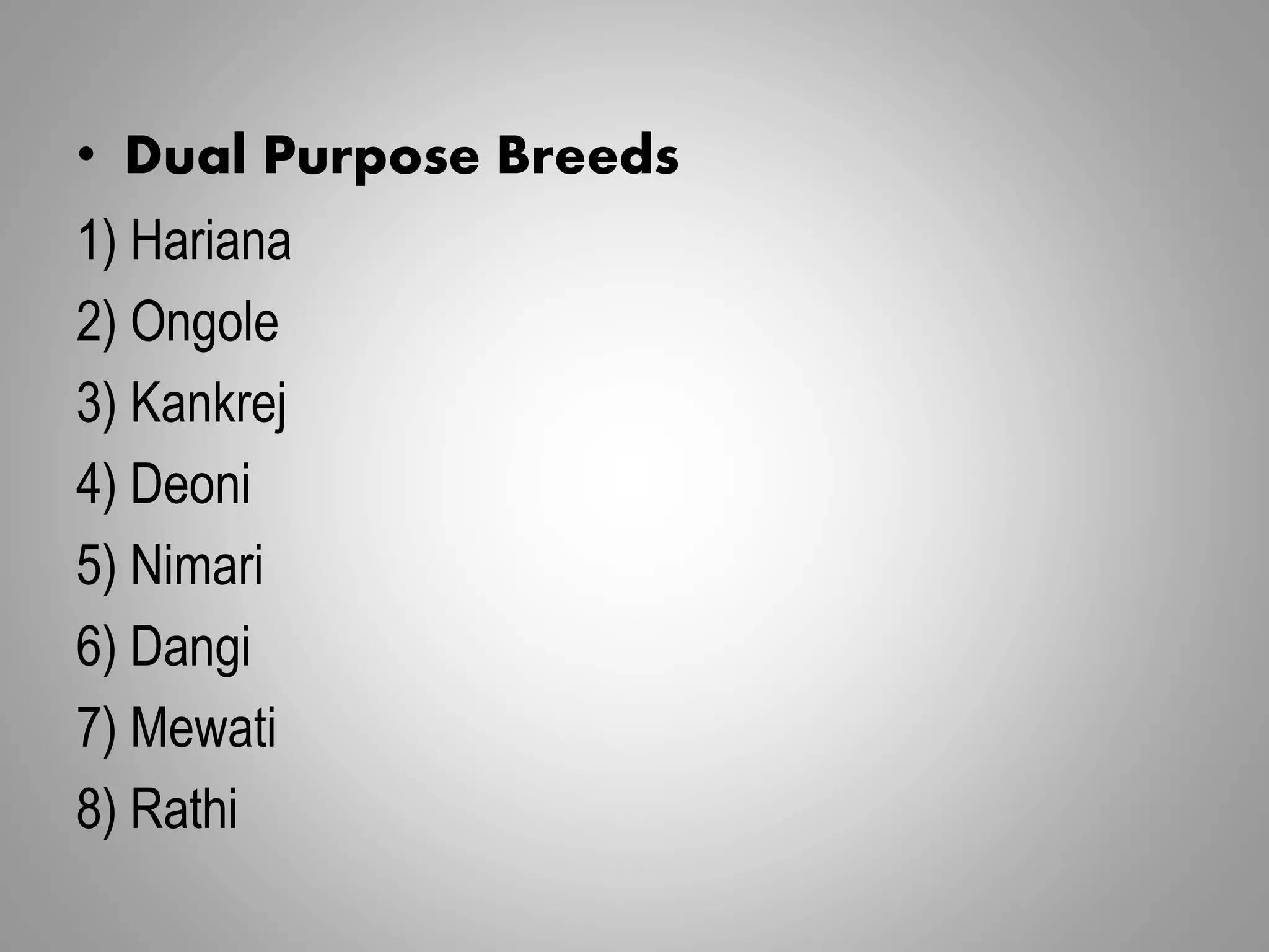 Breeds of cattle in india | PPTX