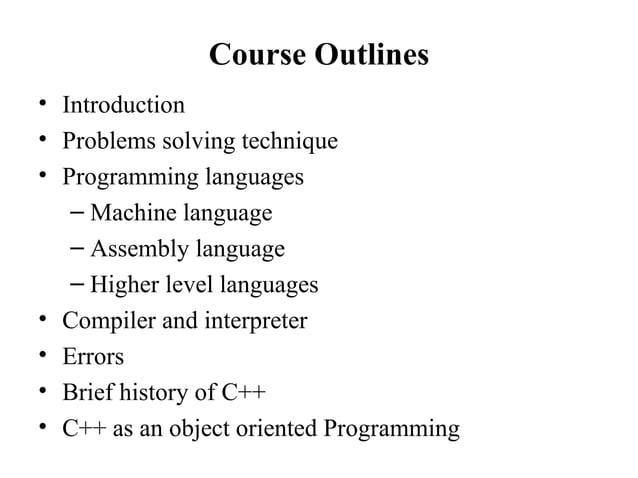 CSC 2311 Slide 1 | PPT