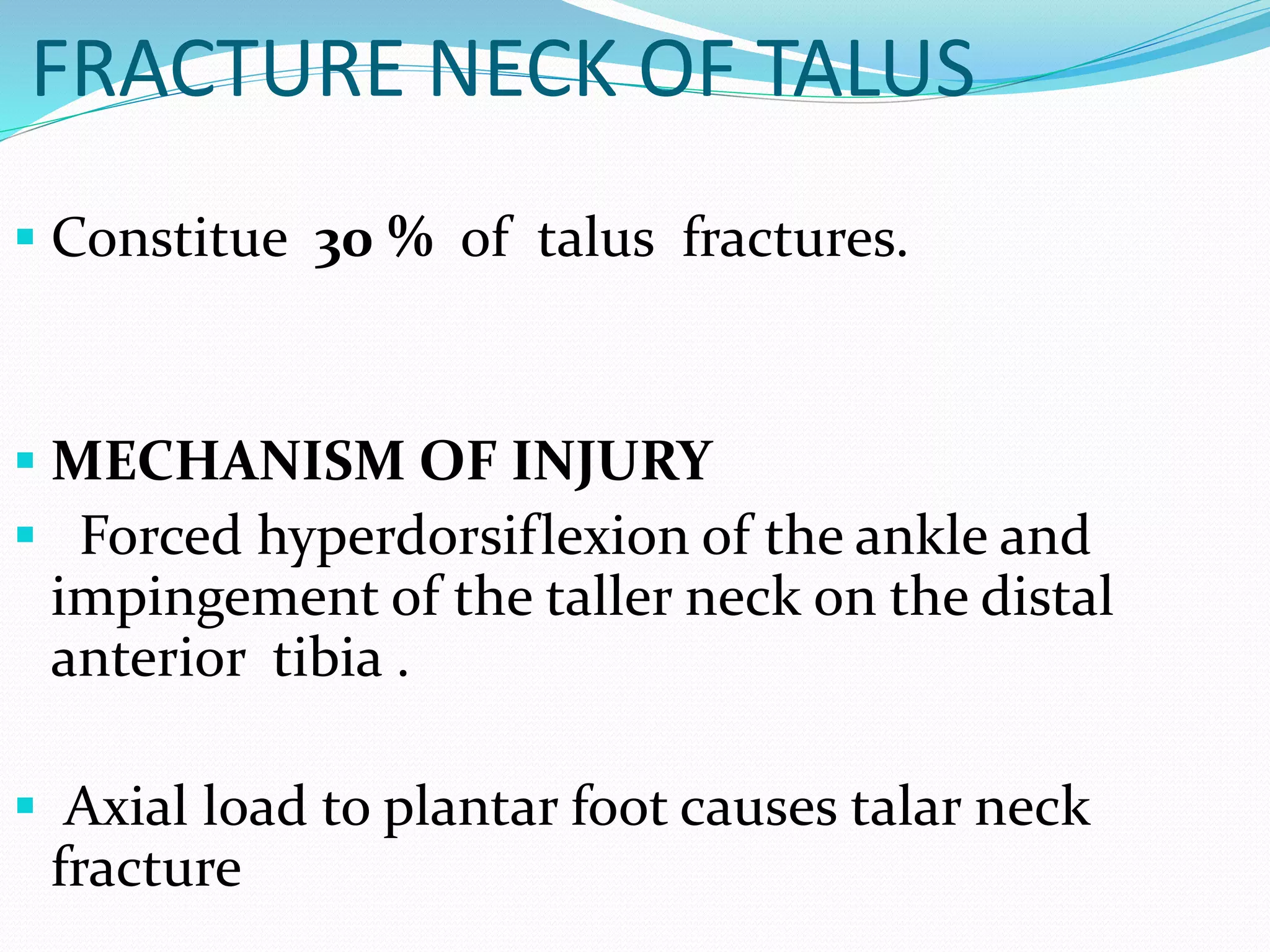 talus fracture | PPTX