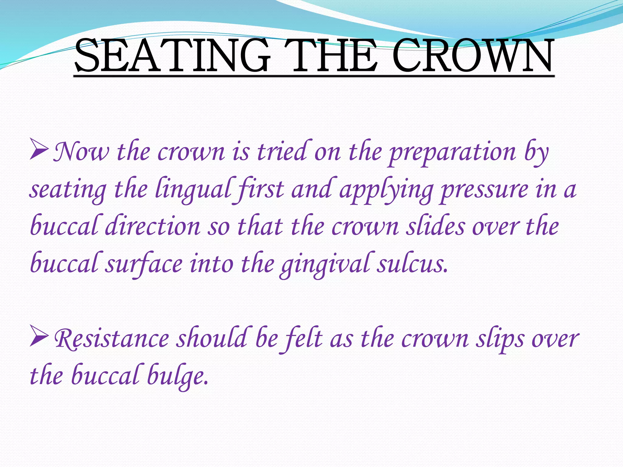 Stainless Steel Crown (Department of pedodontics) | PPTX