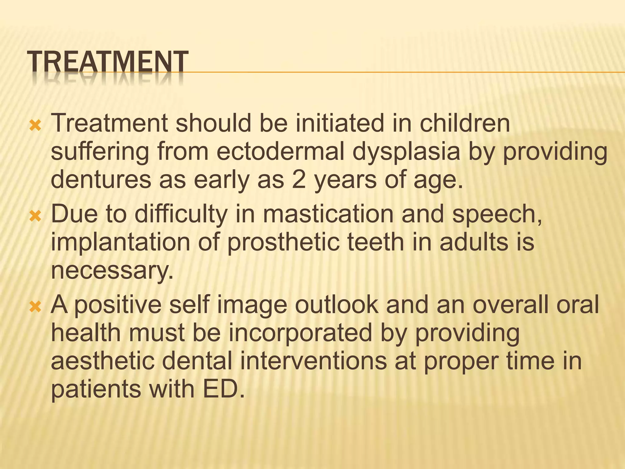 hypohydrotic ectodermal dysplasia | PPTX