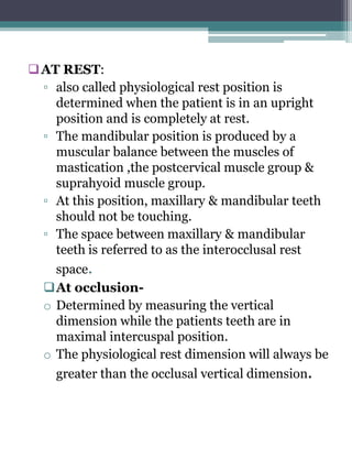 JAW RELATIONS IN CAST PARTIAL DENTURE | PPTX