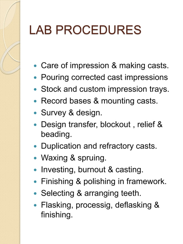 LAB PROCEDURES IN CPD | PPTX