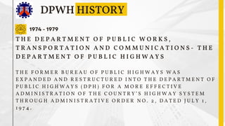 DPWH - DEPARTMENT OF PUBLIC WORKS AND HIGHWAYS | PDF