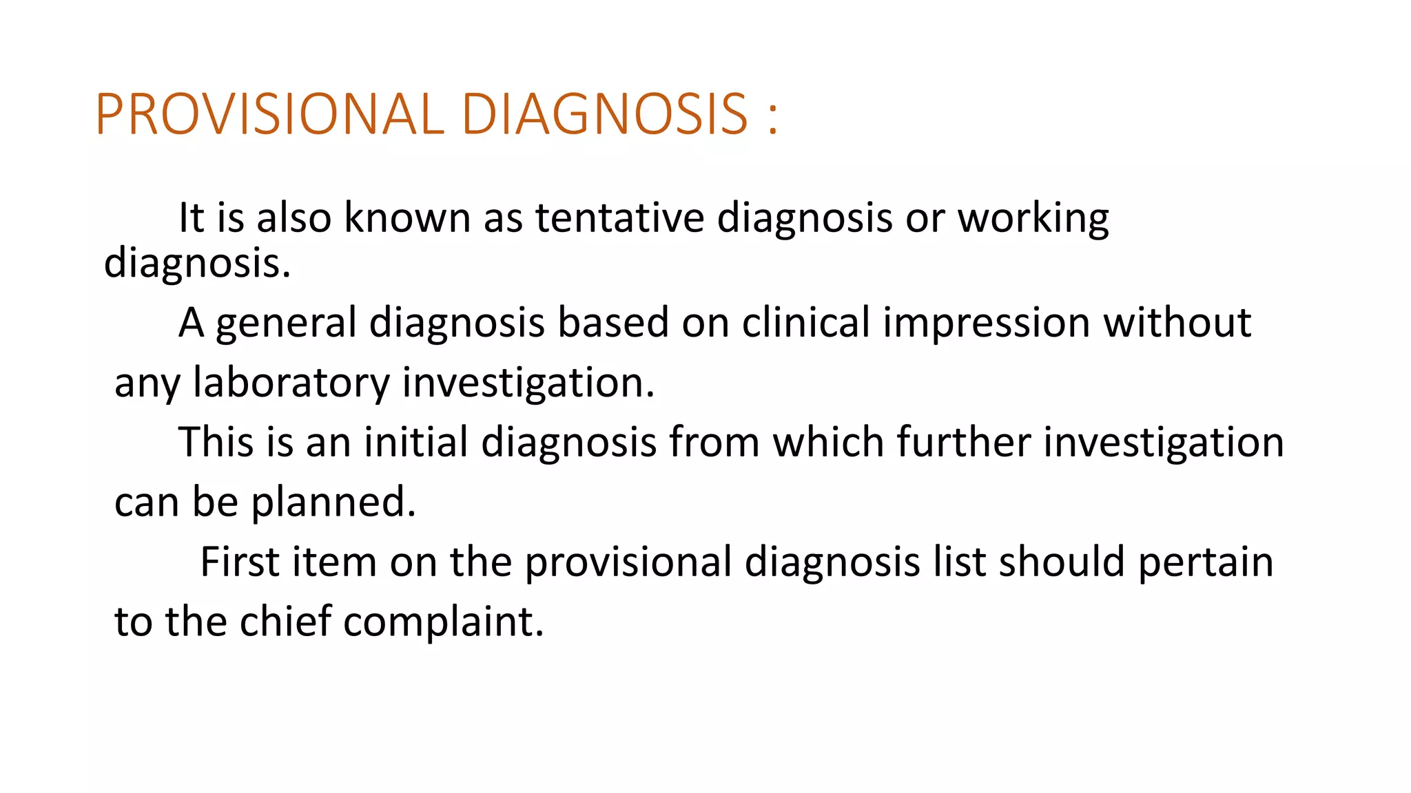 diagnosis in dentistry | PPTX