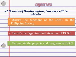 Department of science and technology | PPTX