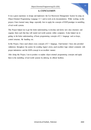 Car Showroom management System in c++ | PDF