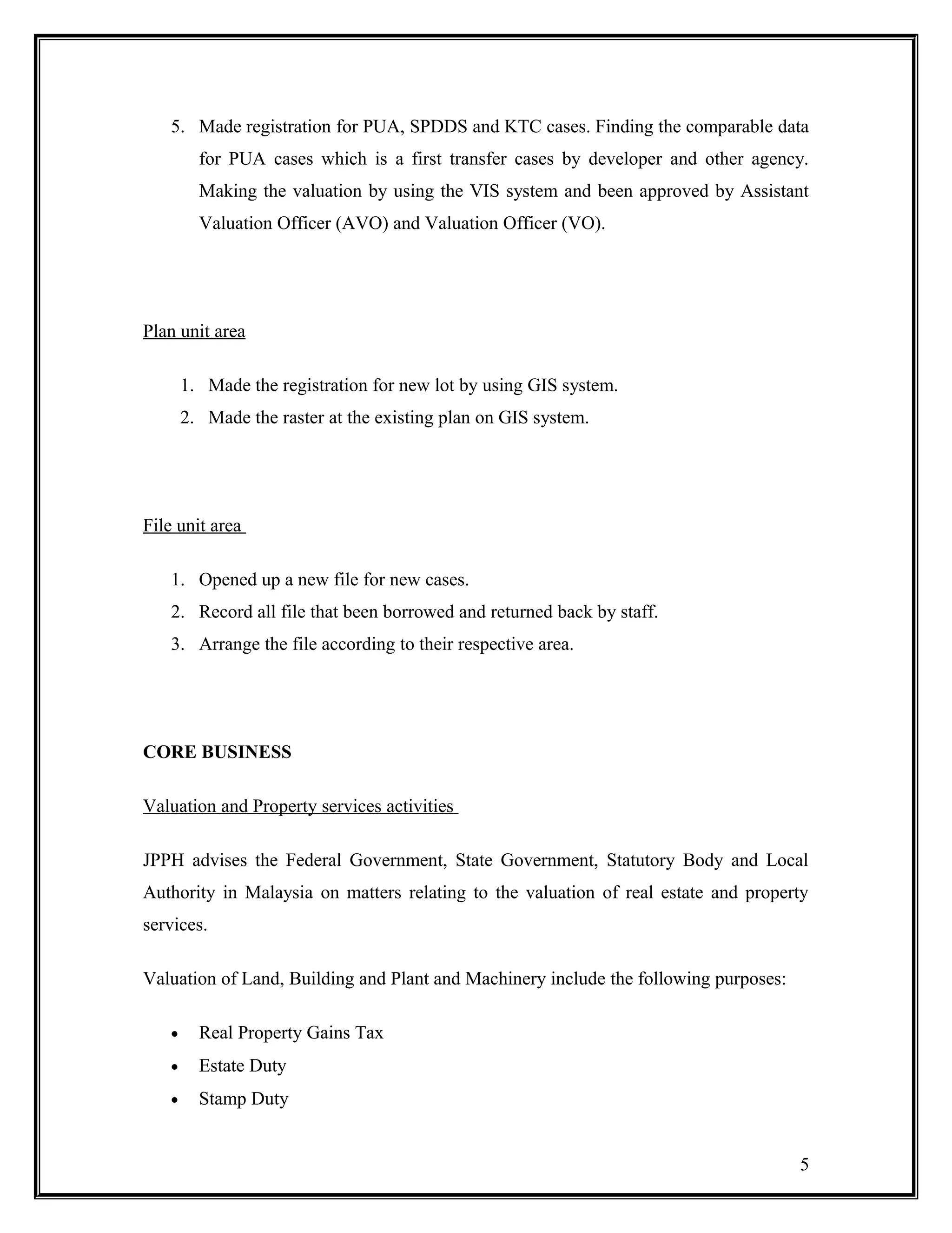 Department profile (1) | DOC