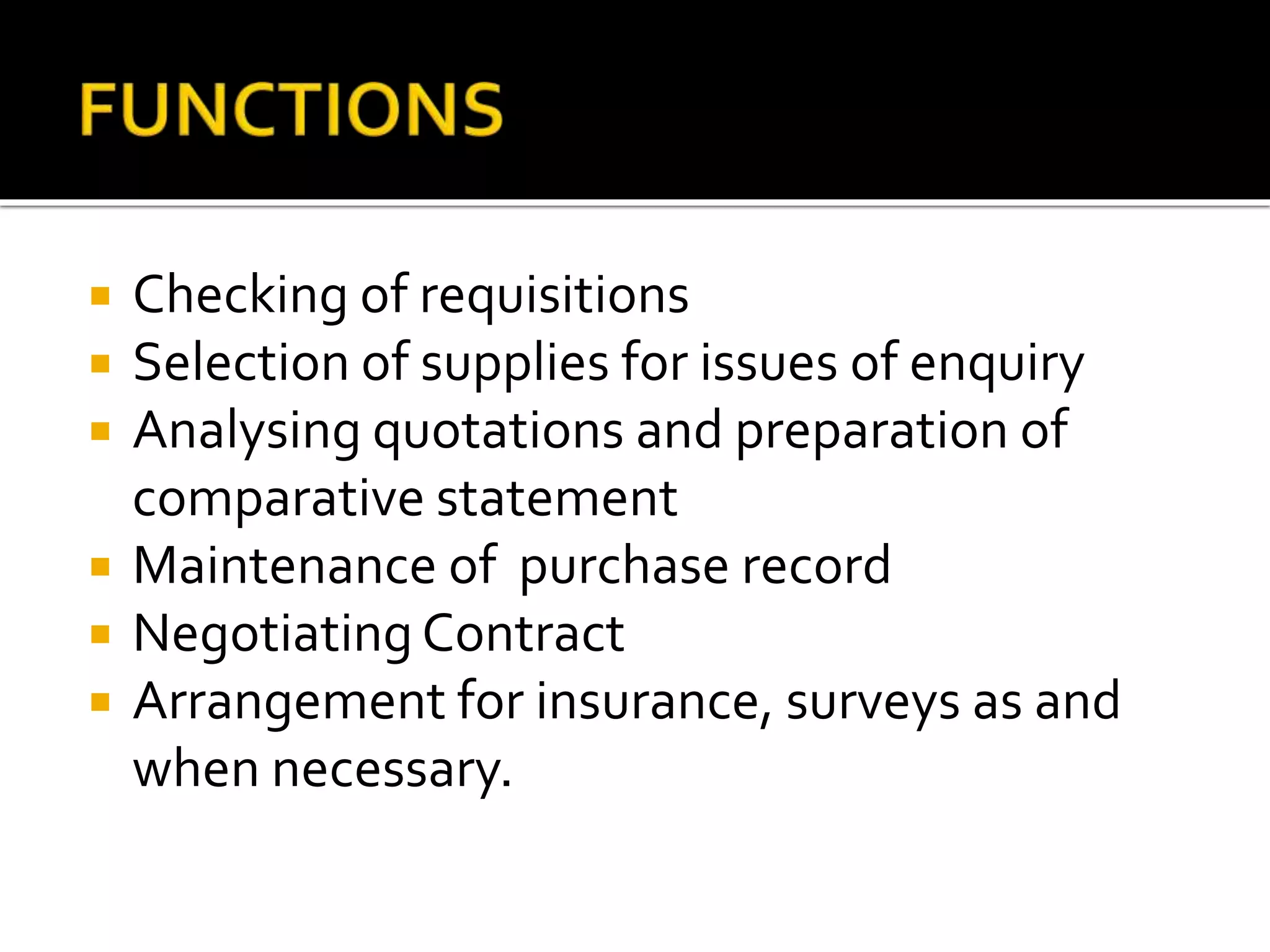 Departments and its functions | PPTX