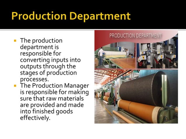 Departments and its functions | PPTX