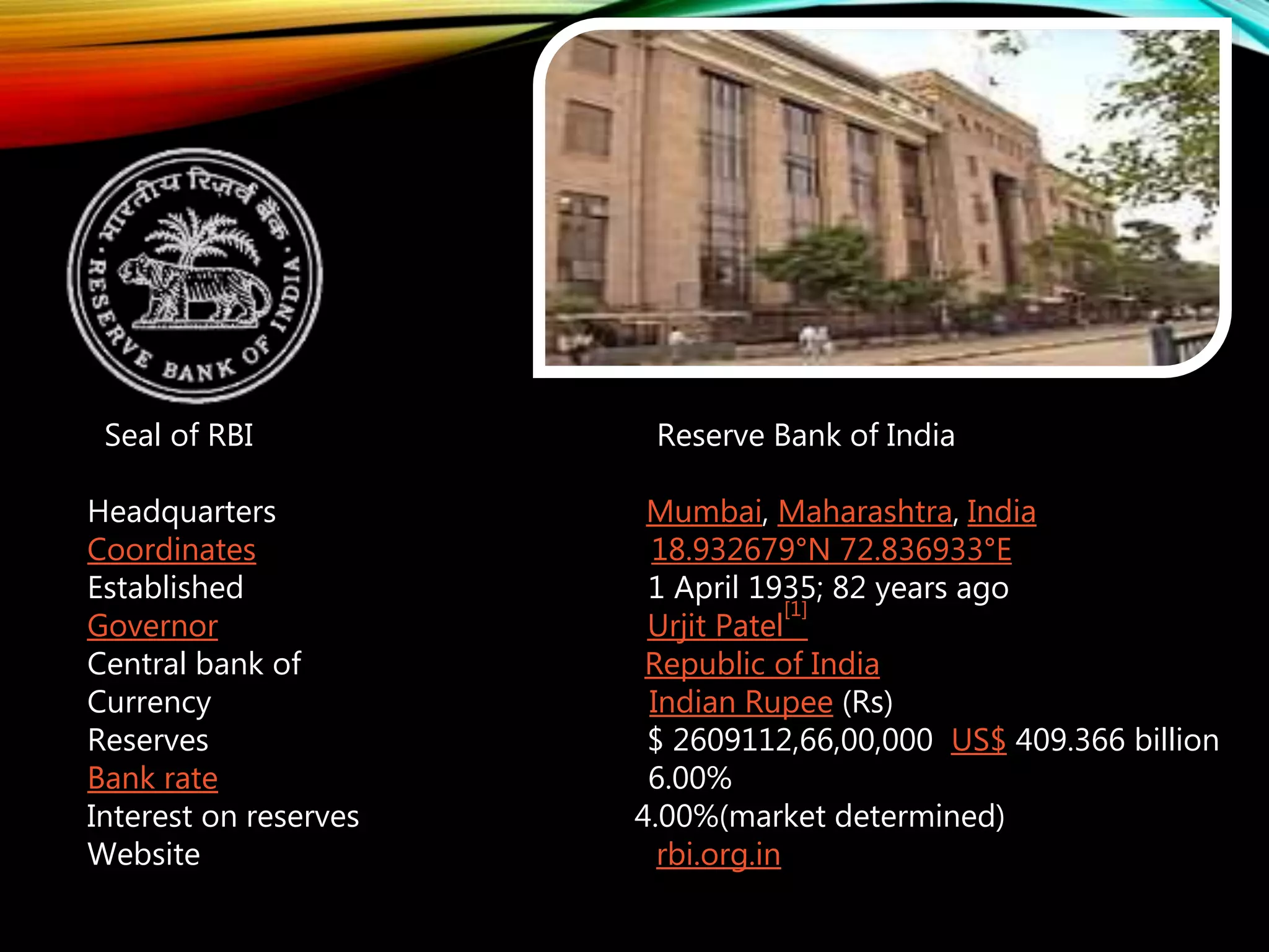 Departments of rbi ppt | PPTX