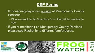 Dep breakout room from FrogWatch 102 training | PPT