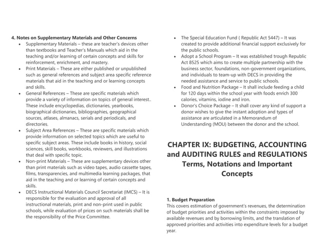 deped-manual this states that the department | PPT