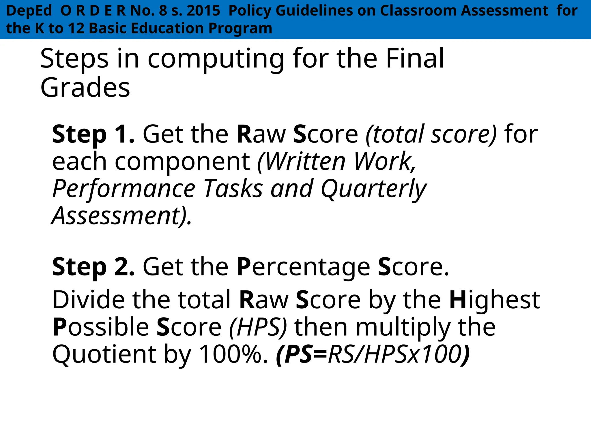 Deped-Order-No.08s.2015_A department order | PPT