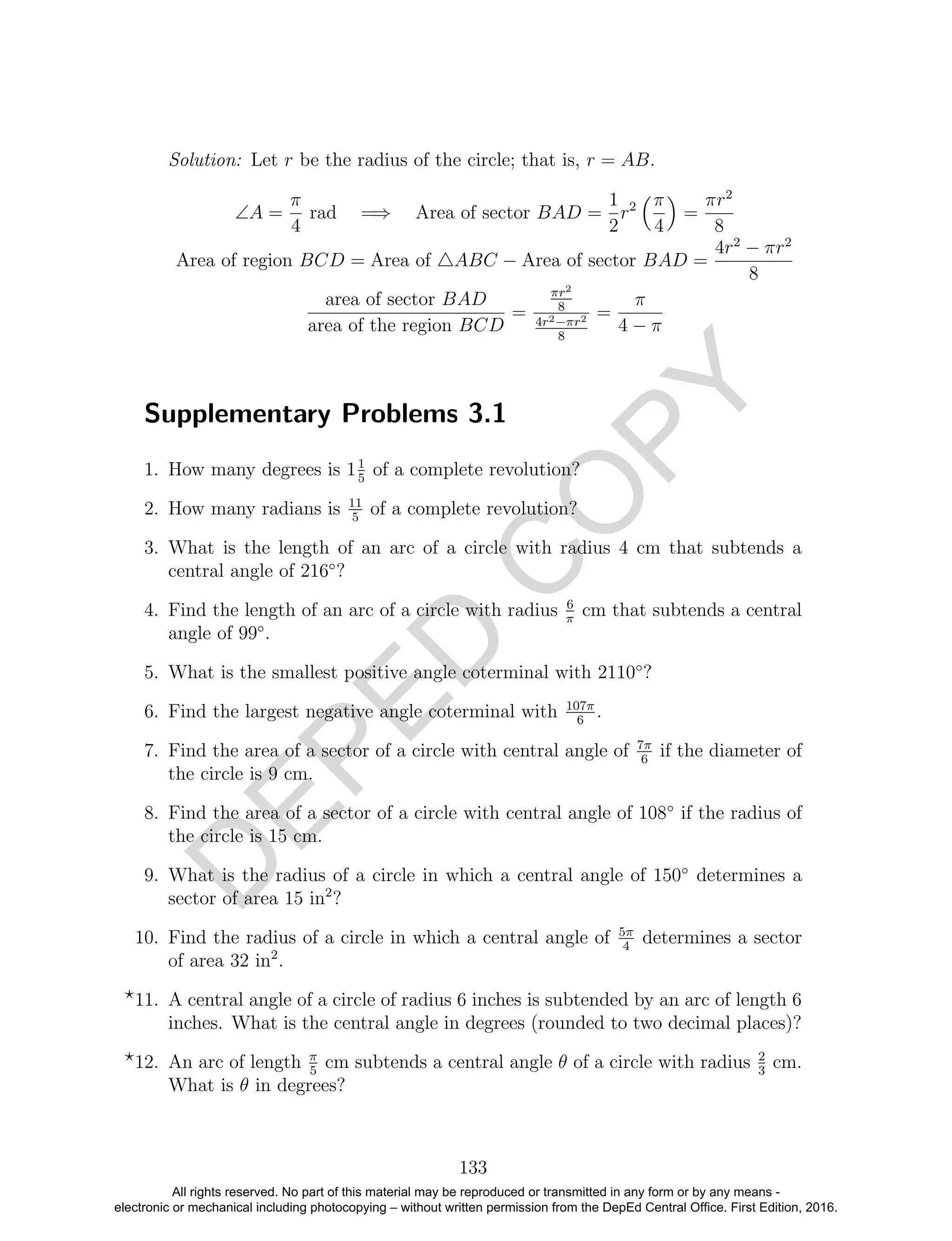 Pre calculus Grade 11 Learner's Module Senior High School | PDF