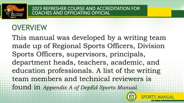 DepEd-Sports-Manual-Overview.pptx | Sports