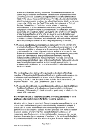 Dep ed besra_aug_20_2005[1] | PDF