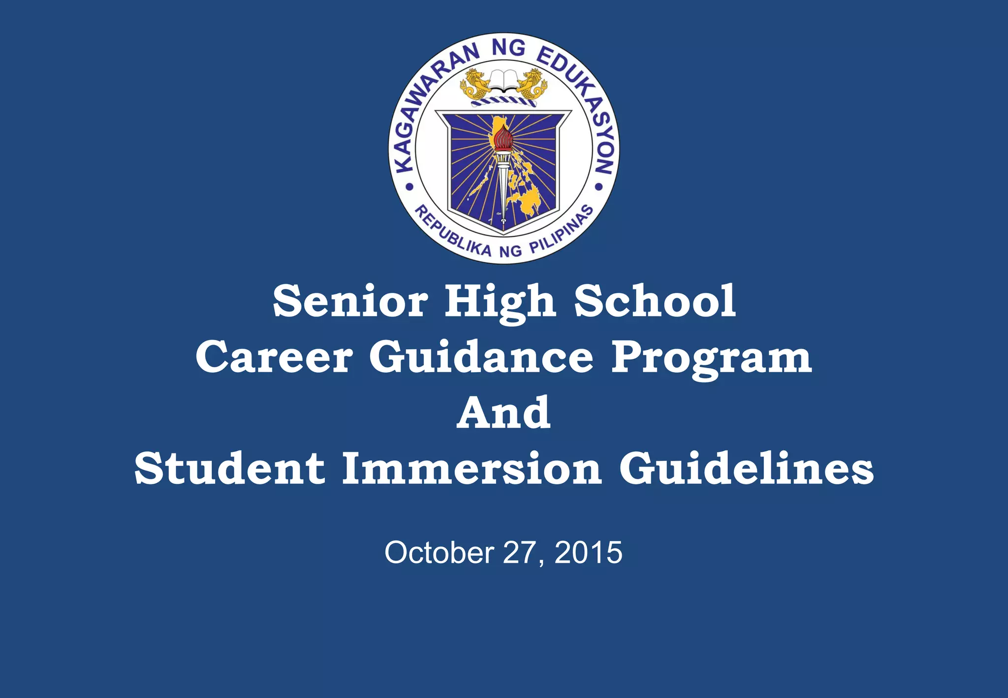 Deped career immersion | PDF