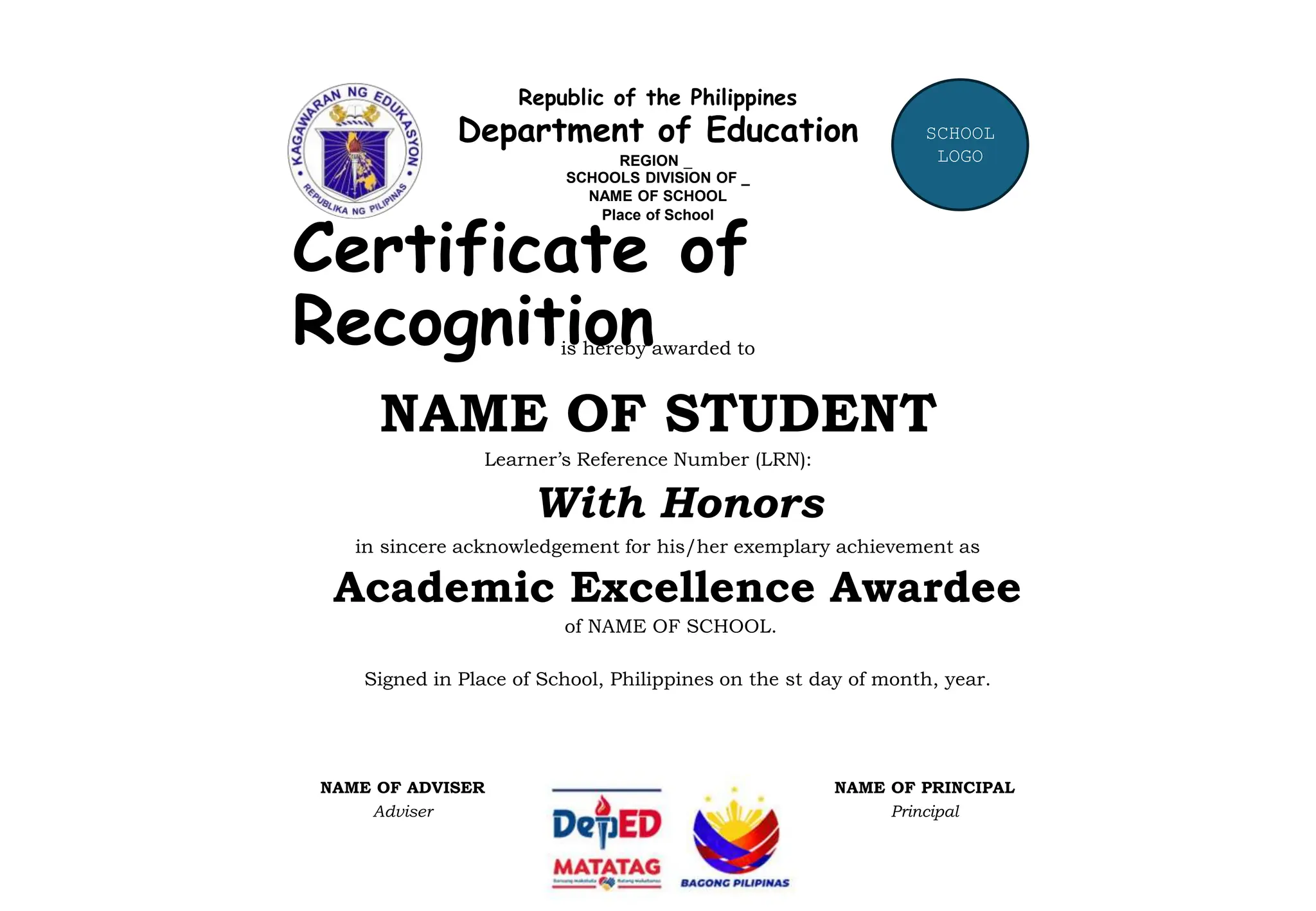 DepEd Certificates-......Recognition.pptx