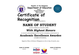 DepEd Certificates-......Recognition.pptx