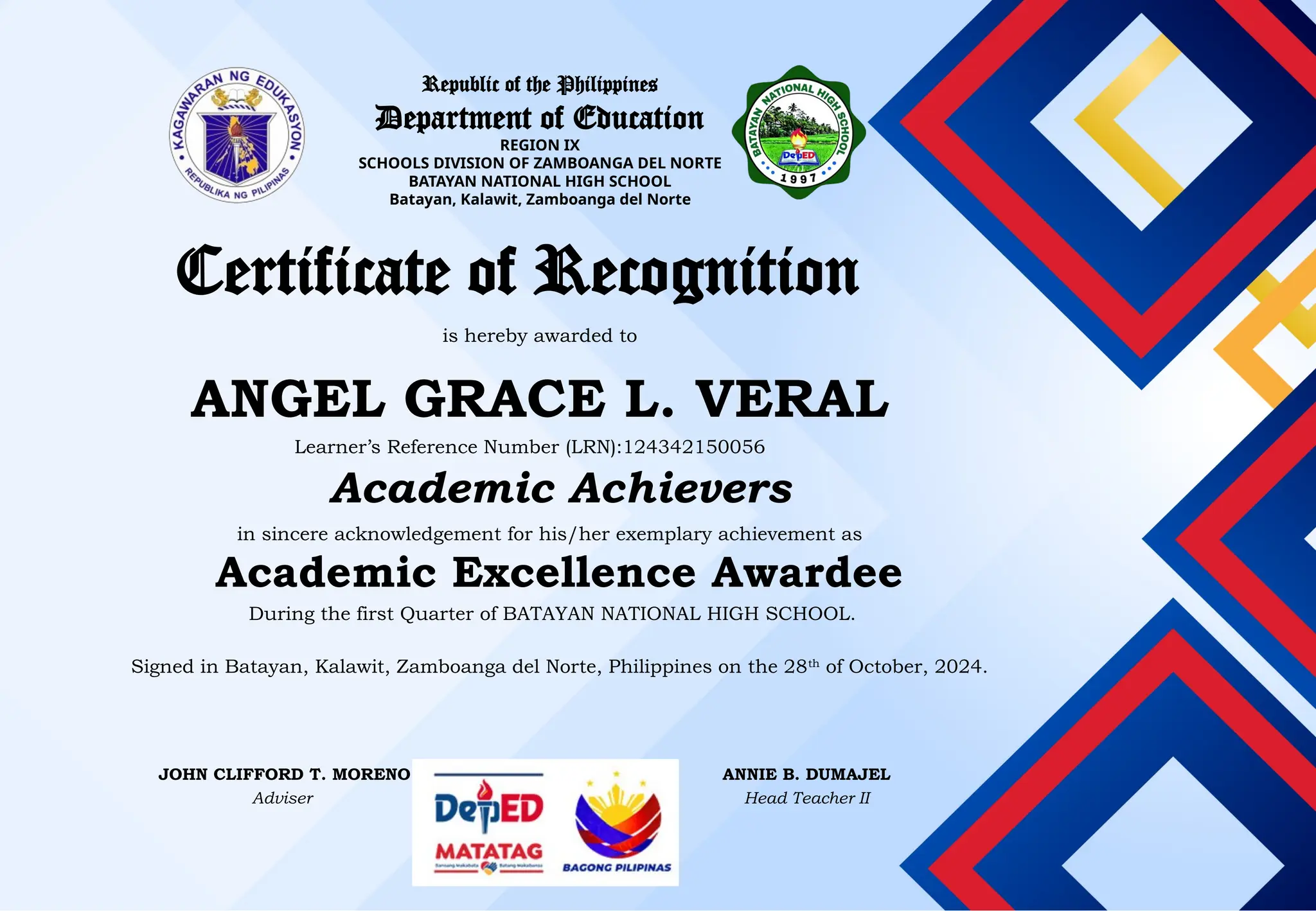 Department of education Certificates-Recognition.pptx