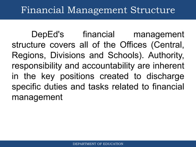 Dep ed financial management framework | PPTX