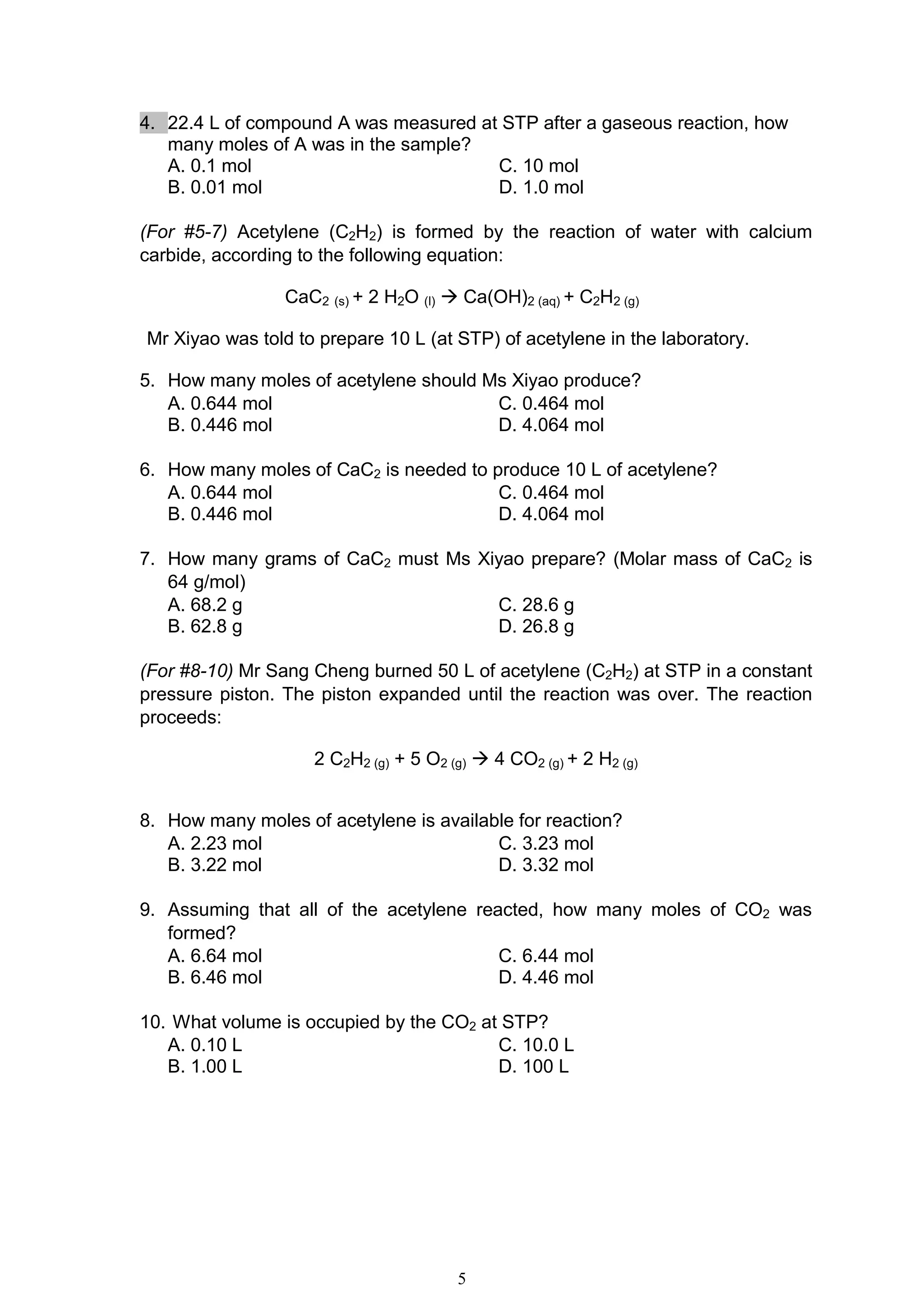 DepEd SHS STEM General Chemistry Modules Quarters 1-2 by CDO | PDF