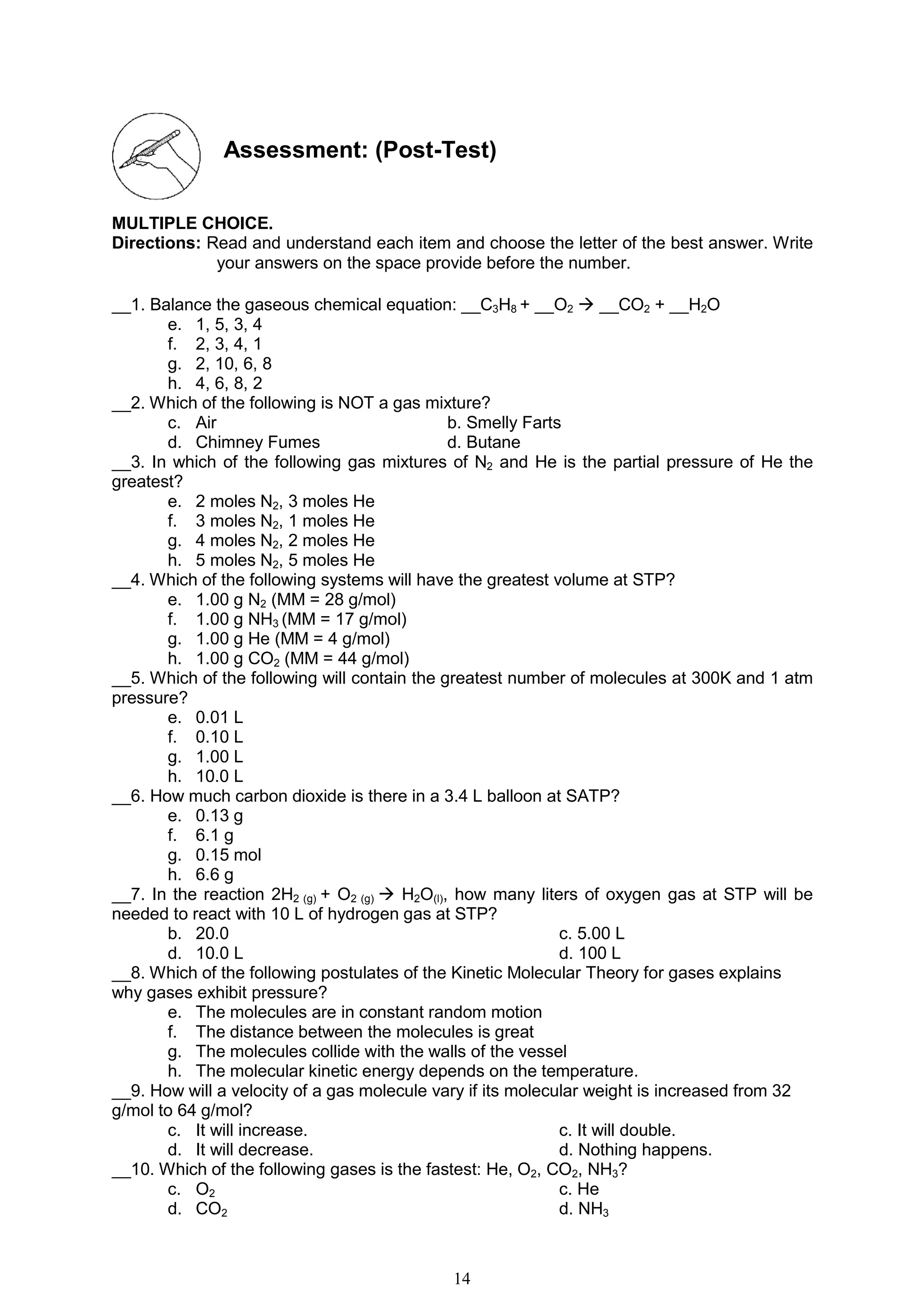 DepEd SHS STEM General Chemistry Modules Quarters 1-2 by CDO | PDF