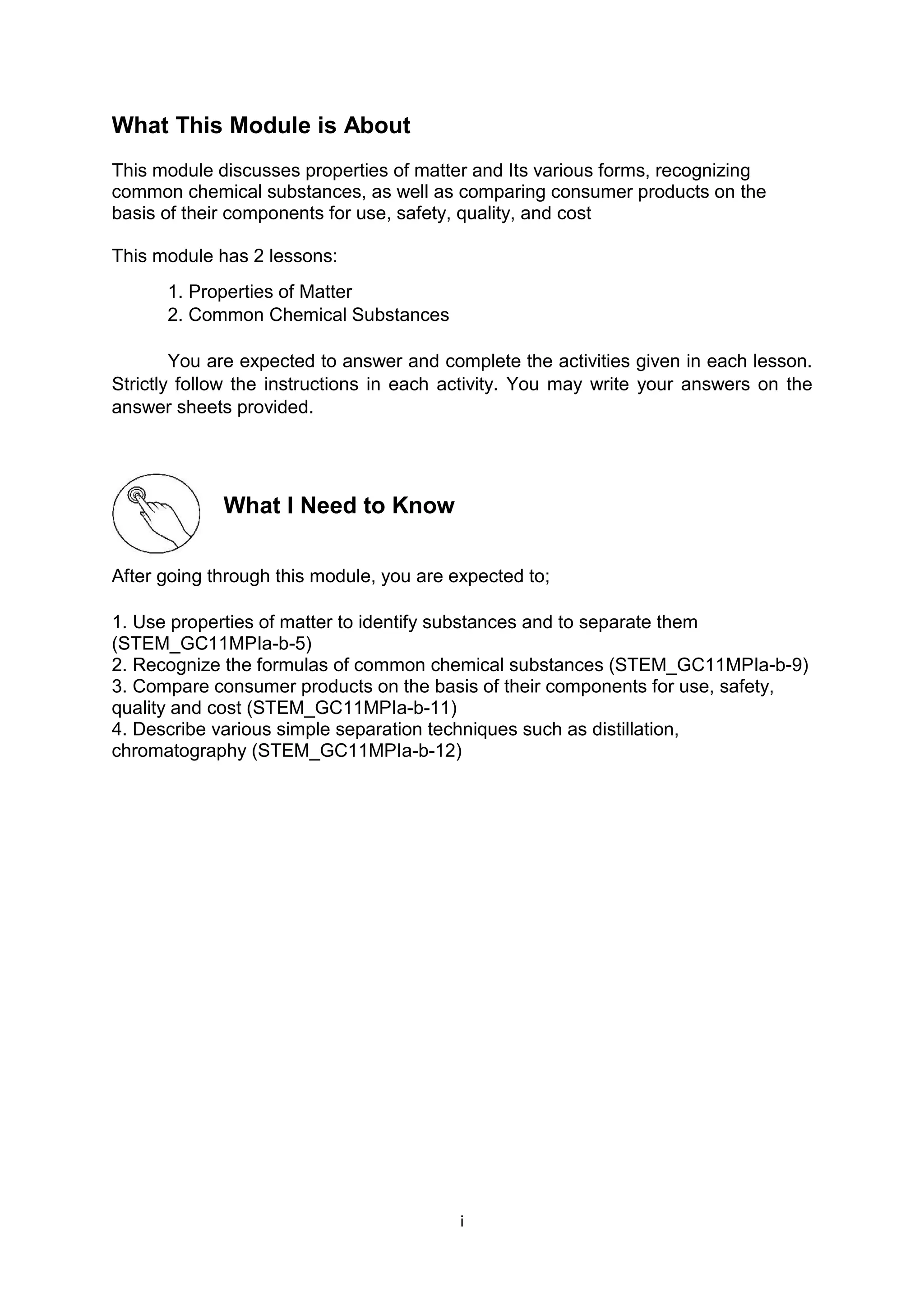 DepEd SHS STEM General Chemistry Modules Quarters 1-2 by CDO | PDF ...
